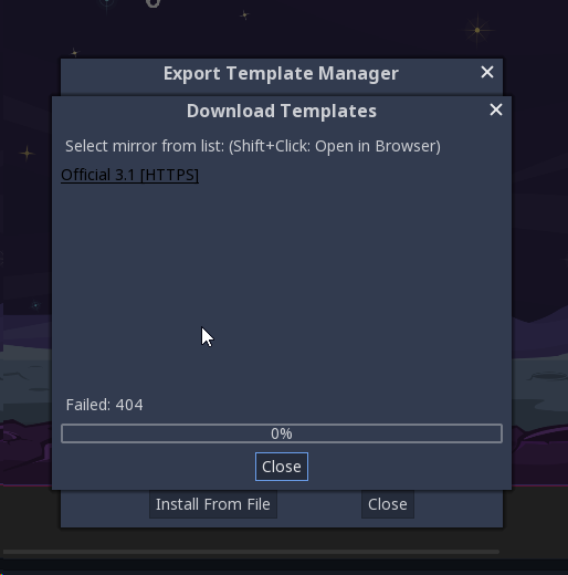 Mono: Templates don't download from editor in 3.1 Stable · Issue #27020 ...