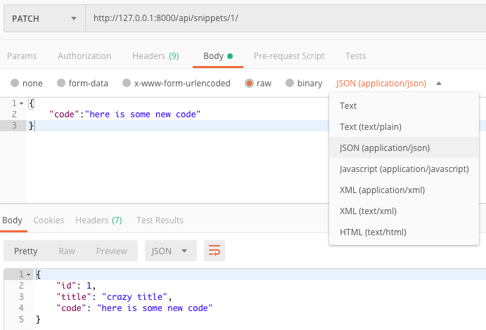 ModelViewSet PUT and PATCH API calls not working via params · Issue ...