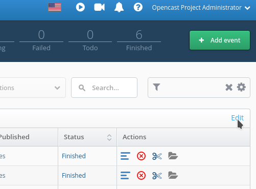 Hint of edit columns of events table is outdated · Issue #1718 · opencast/opencast · GitHub