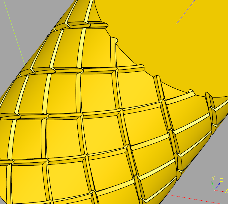 Knurling by cutting doesn't work with more complex cutting shapes · Issue #1442 · CadQuery ...