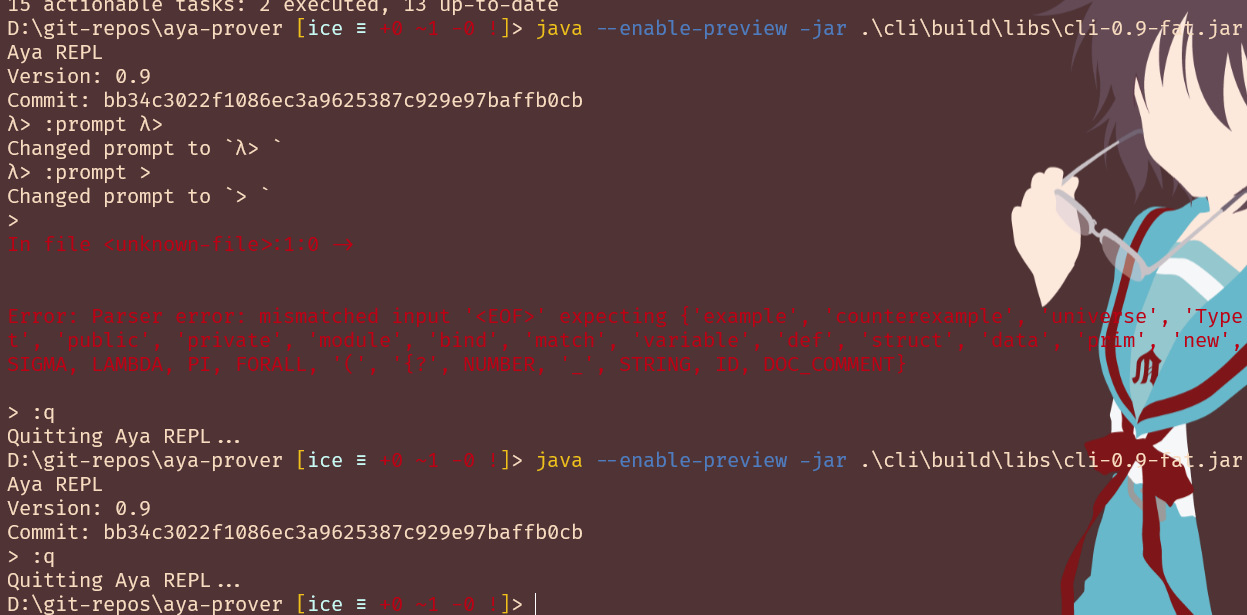 Improve the REPL · Issue #87 · aya-prover/aya-dev · GitHub