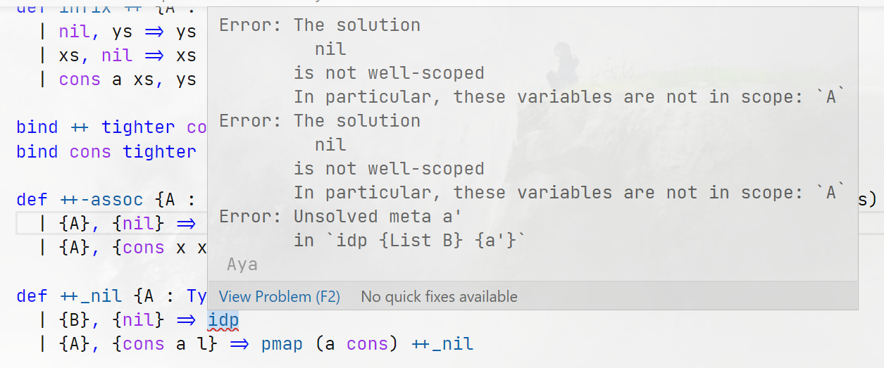 Surely some substitutions are missing... · Issue #159 · aya-prover/aya-dev · GitHub