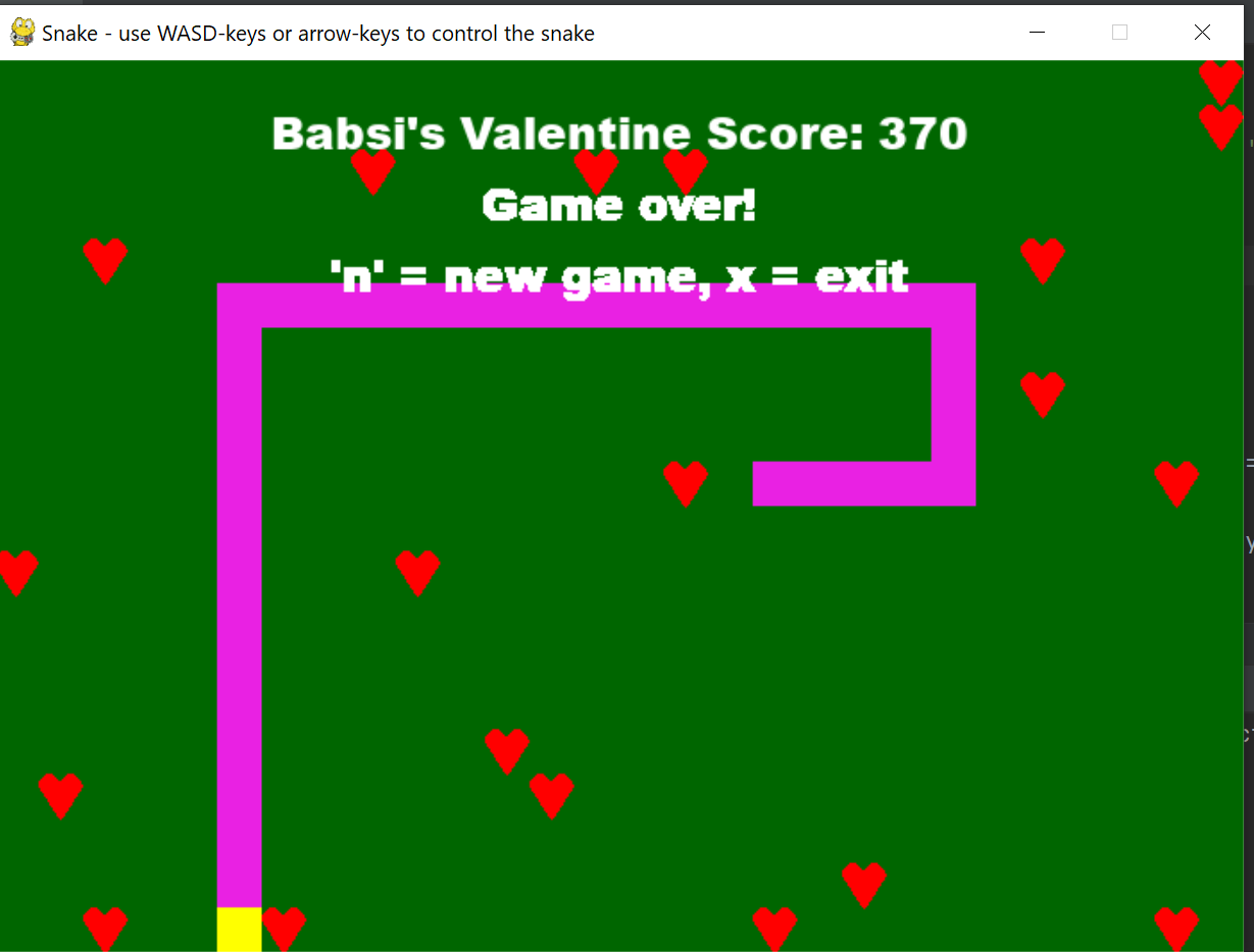 GitHub - tscha70/snake: my first pygame adaption
