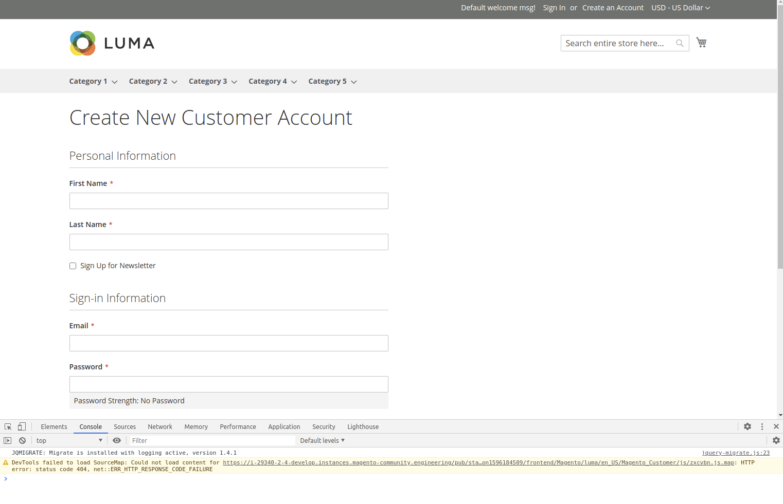 Magento 2.4.0 - JS Console errors · Issue #29340 · magento/magento2 · GitHub