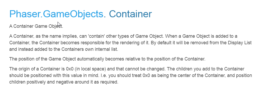 Container Origin 0.5 or 0 · Issue #5604 · phaserjs/phaser · GitHub