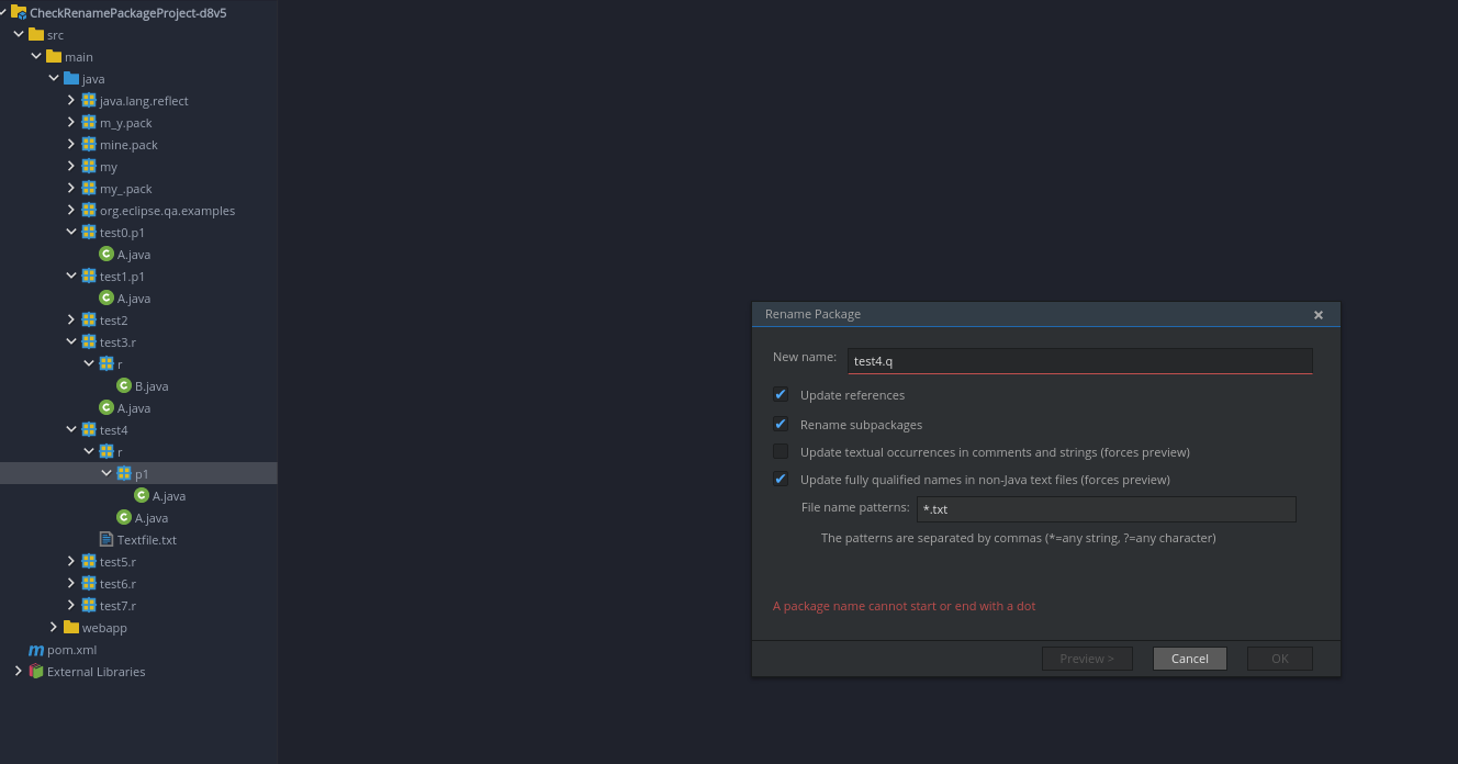 The refactoring widget sometimes does not recognize refactoring data properly · Issue #7500 ...