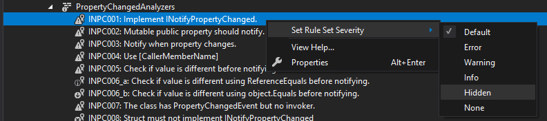 INPC001 should not warn here · Issue #100 · DotNetAnalyzers/PropertyChangedAnalyzers · GitHub