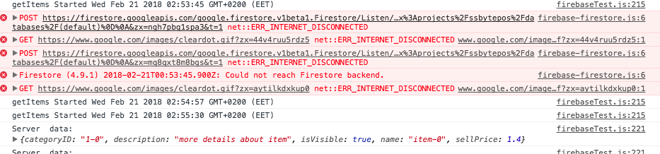 Firestore Js Get Never Fall Back To Catch When Offline · Issue 525