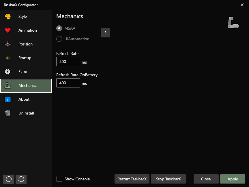 Multiple issues · Issue #619 · ChrisAnd1998/TaskbarX · GitHub