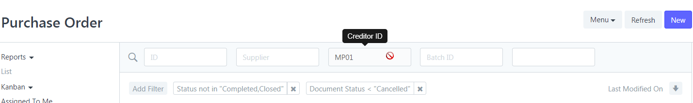 Read Only field as standard filter uneditable in list view · Issue ...