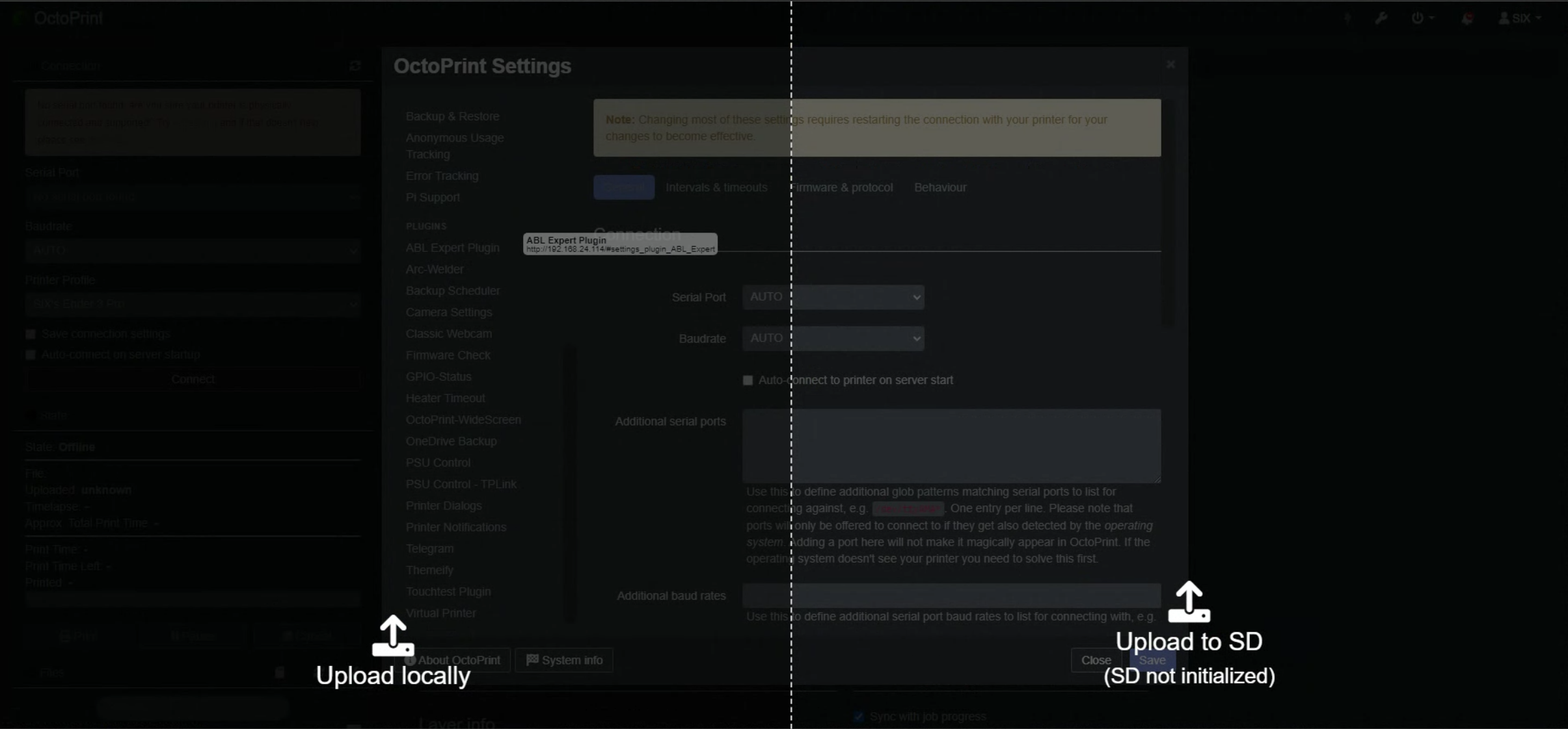 [Request] Enable/Disable Drag&Drop Upload UI · Issue #4843 · OctoPrint/OctoPrint · GitHub