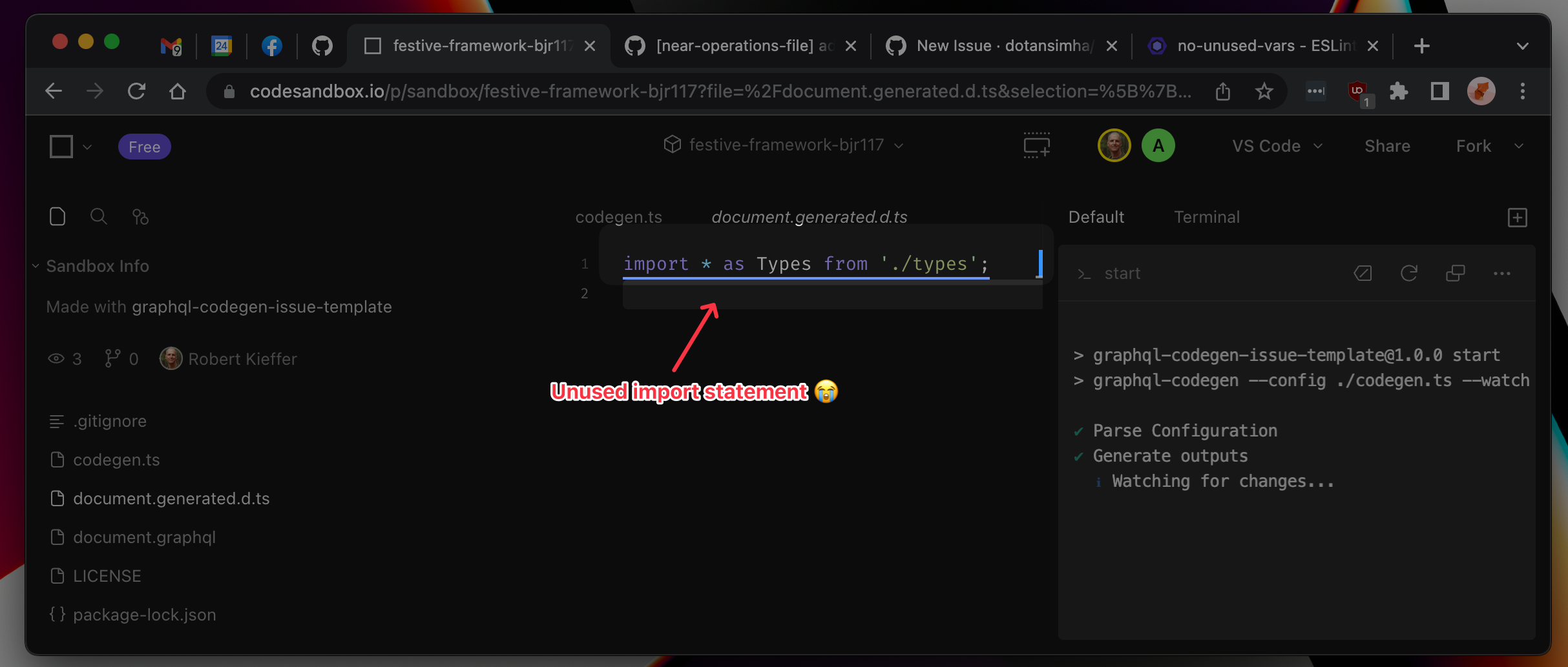 [near-operation-file] "'Types' is defined but never used." in generated files · Issue #285 ...
