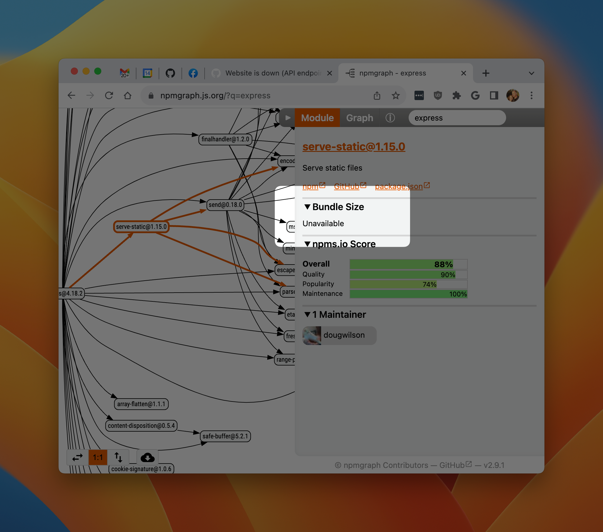 Website is down (API endpoints failing status=520) · Issue #823 · pastelsky/bundlephobia · GitHub