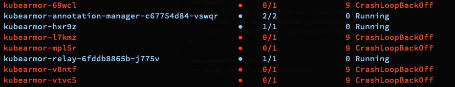 Index out of bound on containers with short names · Issue #1179 · kubearmor/KubeArmor · GitHub