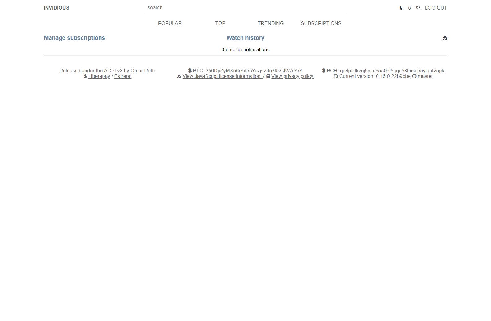 /feed/subscriptions empty · Issue #519 · iv-org/invidious · GitHub