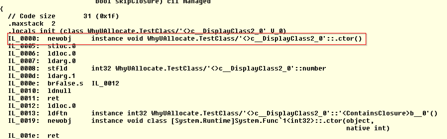 Closure causes anonymous type to allocate even if unused · Issue #22589 · dotnet/roslyn · GitHub