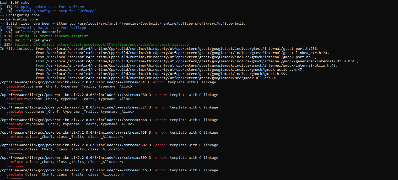 Buidling antlr4 on AIX with GCC · Issue #3151 · antlr/antlr4 · GitHub
