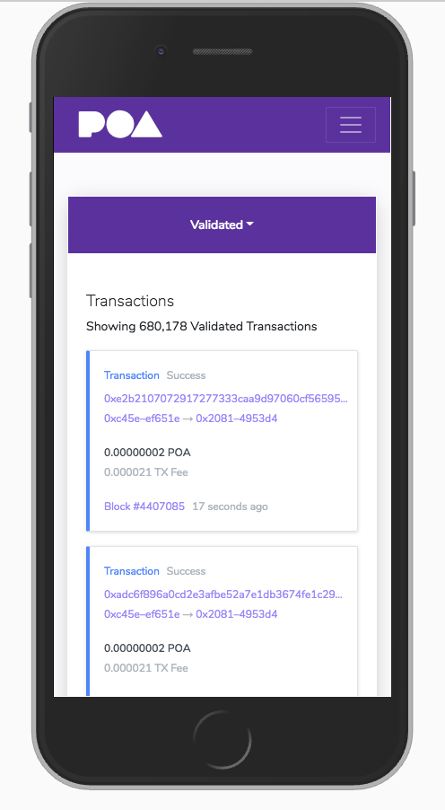 Mobile view of the transactions page fix · Issue #536 · blockscout/blockscout · GitHub