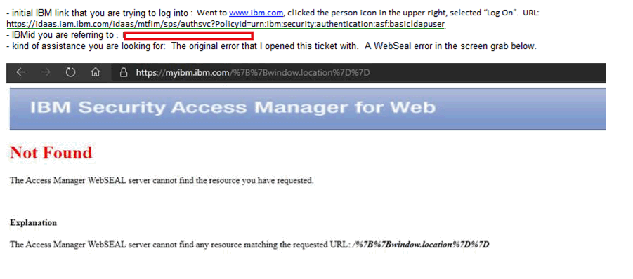 Masthead is not dynamically updating `state` param in myibm login url ...