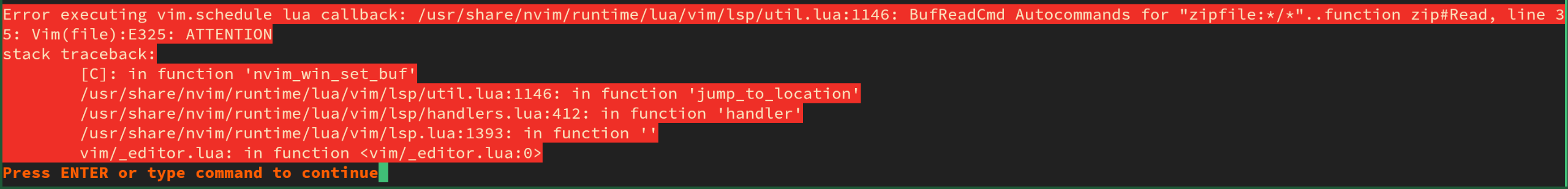 Jumping into a file inside of a JAR ZIPfile doesn't run Autocommands · Issue #25786 · neovim ...