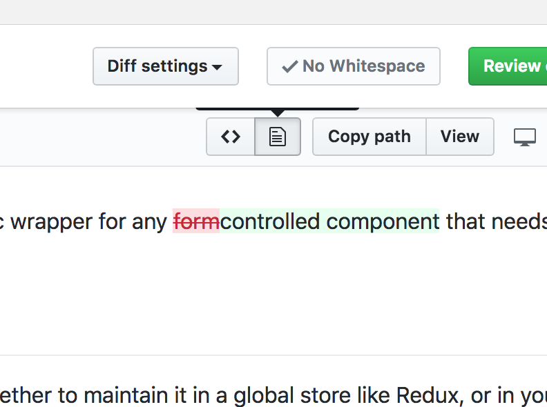 Markdown rich diff tooltip appears underneath diff settings bar · Issue #1295 · refined-github ...