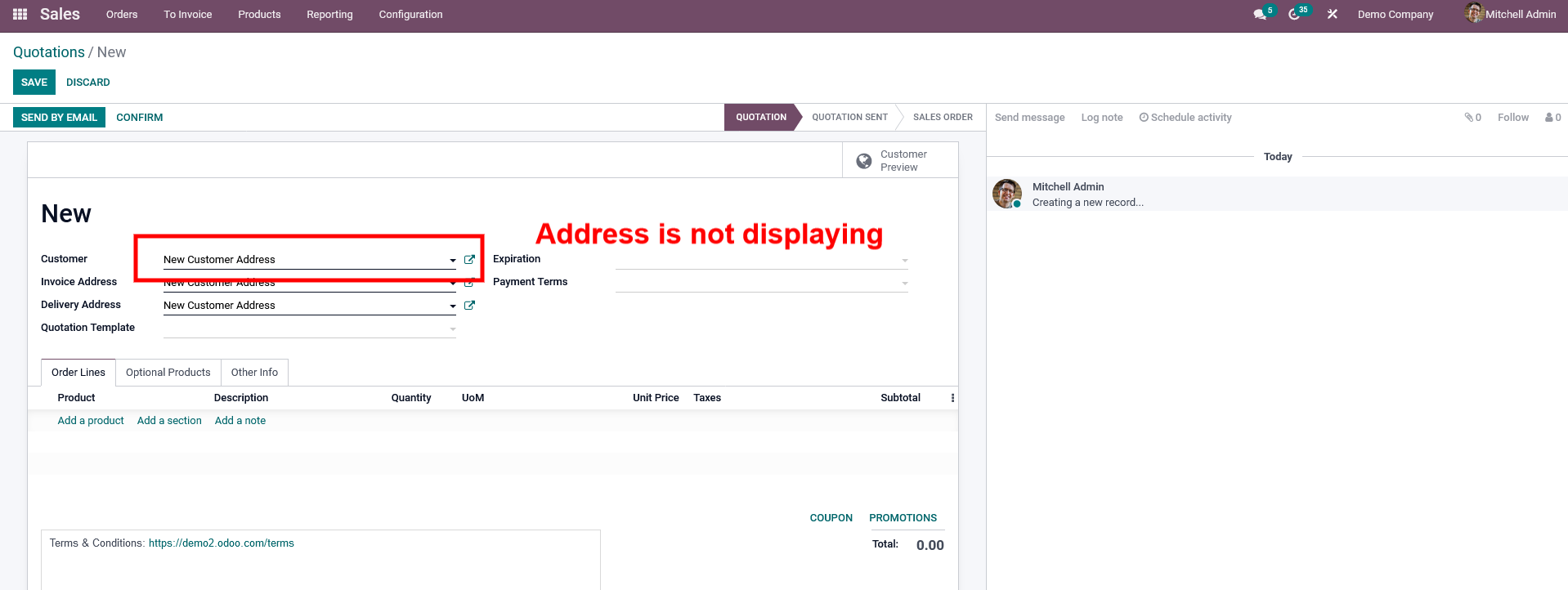 Odoo15 Customer Address Widget - Update Issue · Issue #86553 · odoo/odoo · GitHub