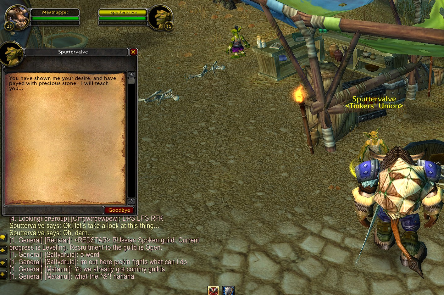 Sputtervalve has the wrong dialogue in "the glowing shard" quest ...