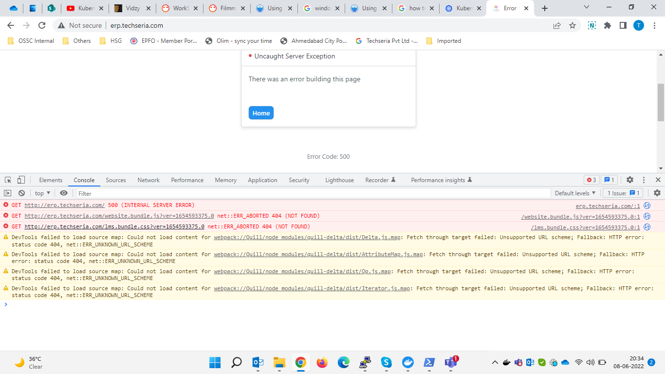 Getting Below Error After Login · Issue 343 · Frappelms · Github 4825