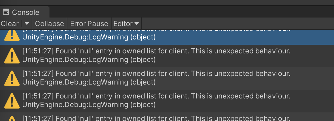 NetworkClient.owned not cleaned up · Issue #3308 · MirrorNetworking/Mirror · GitHub
