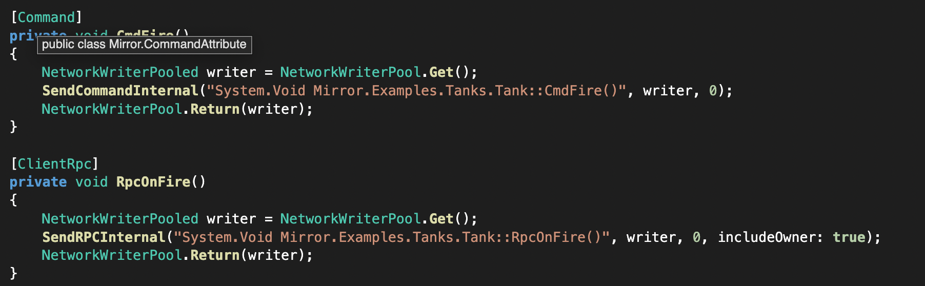 weaver: improve generated rpc/cmd performance · Issue #3375 · MirrorNetworking/Mirror · GitHub