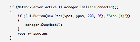 NetworkManagerHUD "Stop Server" calls StopHost, "Stop Client" calls ...