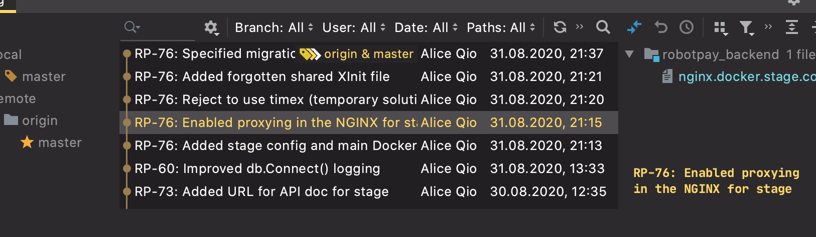 Unexpected background color at the git log window · Issue #1640 ...