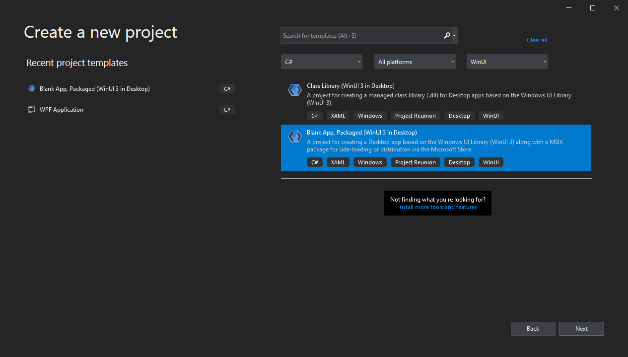 Error while creating a WinUI 3, C# on Desktop project. · Issue #2949 · microsoft/microsoft-ui ...