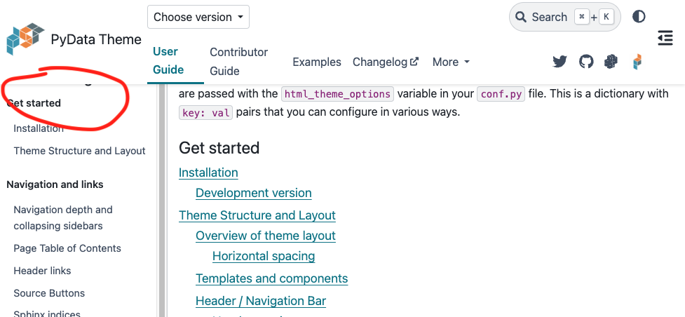 Top of the sidebar gets hidden on small windows when scrolling · Issue #1493 · pydata/pydata ...