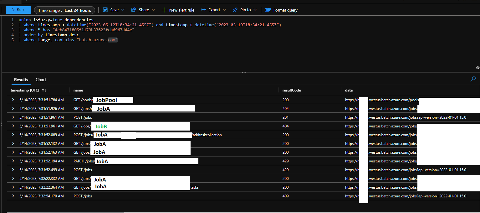 [BUG] Azure Batch may return 409 JobExists error when creating unique JobId · Issue #36549 ...
