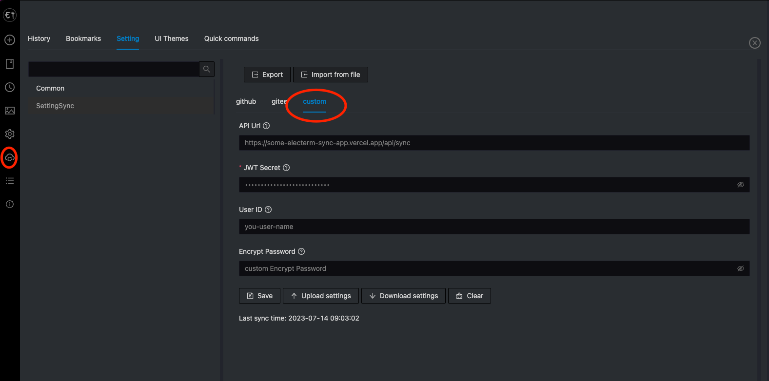 Custom sync server · electerm/electerm Wiki · GitHub
