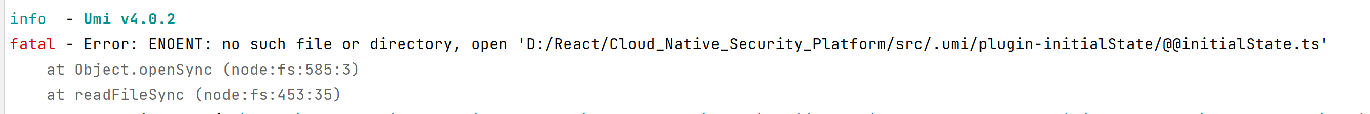 umi4使用initialState插件报错 · umijs umi · Discussion #8288 · GitHub