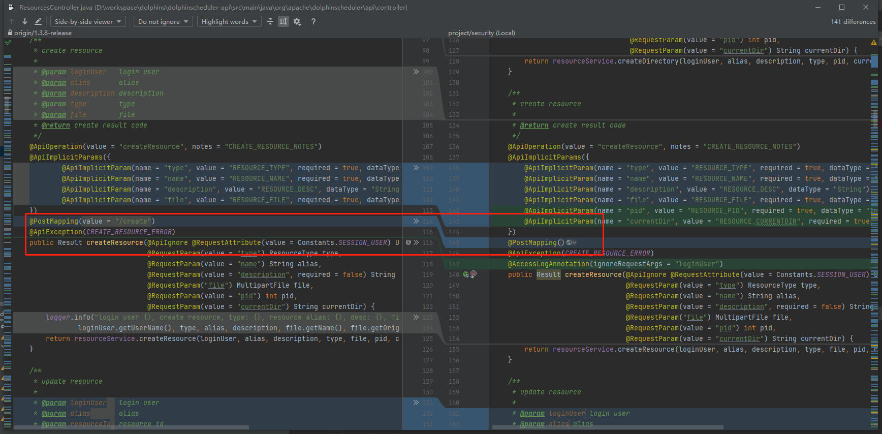 [Bug] [ui] resources create request method is not found · Issue #6223 · apache/dolphinscheduler ...