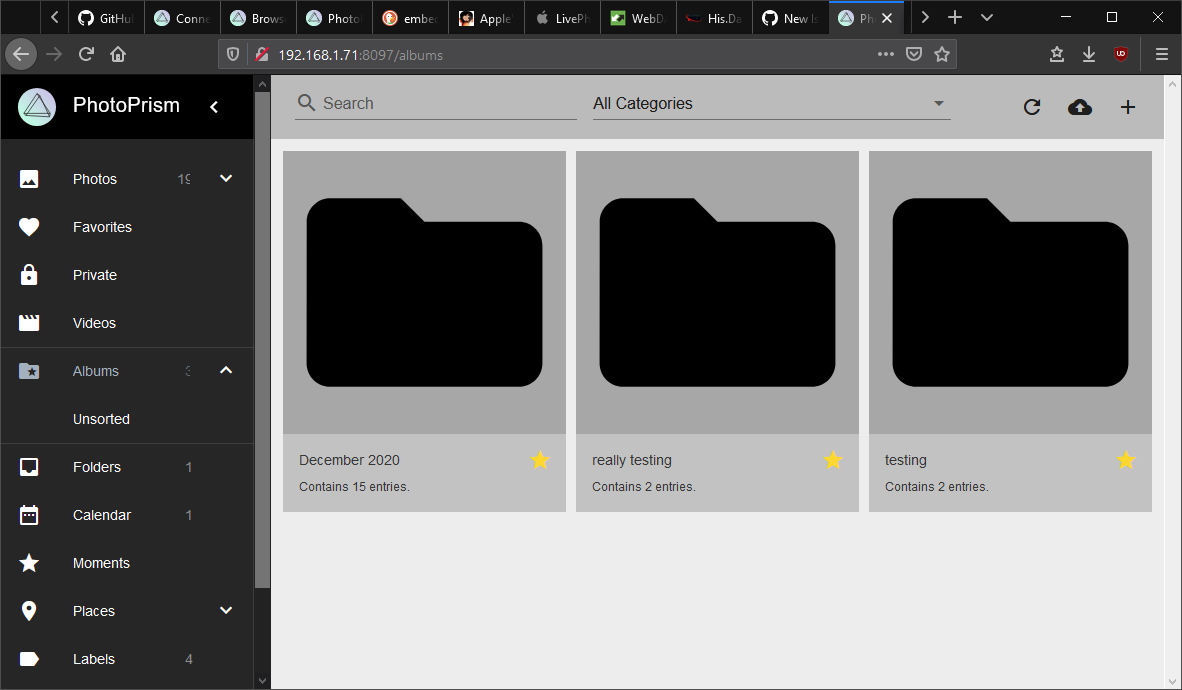 Albums are lost on re-install · Issue #721 · photoprism/photoprism · GitHub