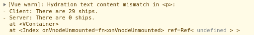 Bug Report 312 Vtable And Vdatatable Ssr Warnings · Issue 16544