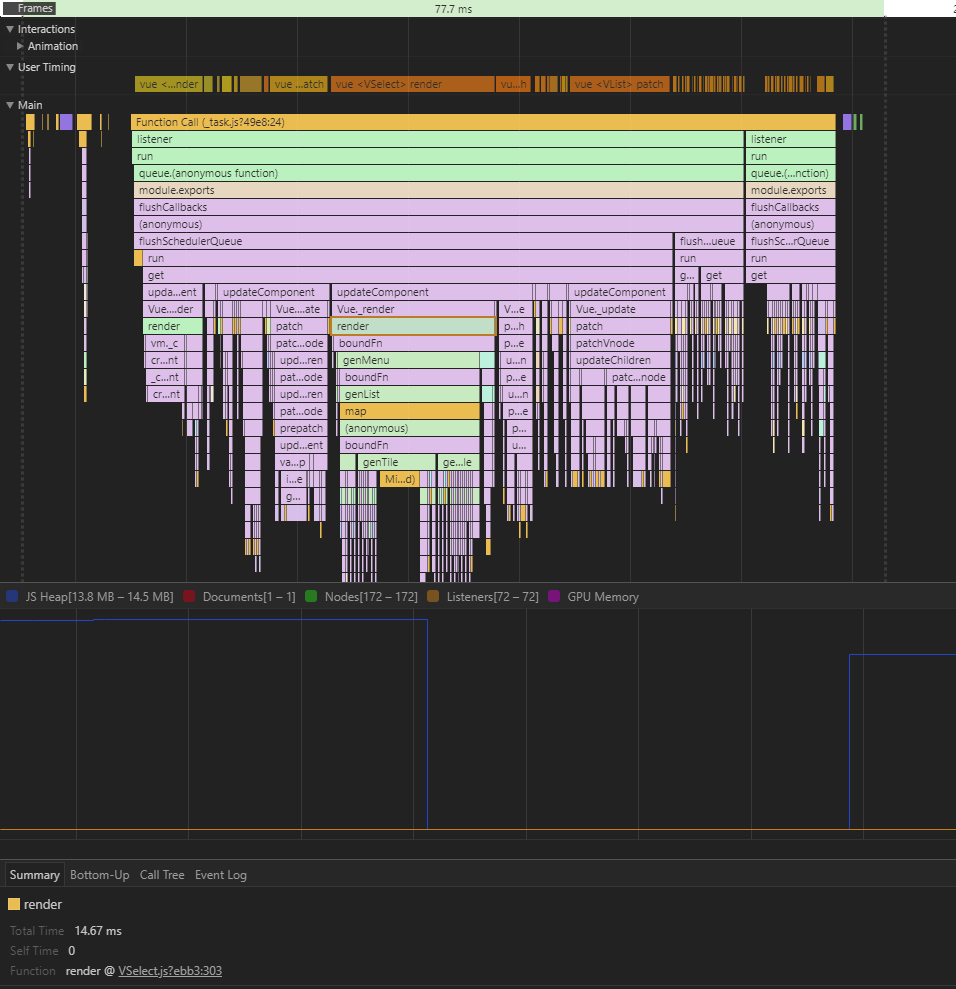[Performance] v-select re-renders when another input changes · Issue #2080 · vuetifyjs/vuetify ...