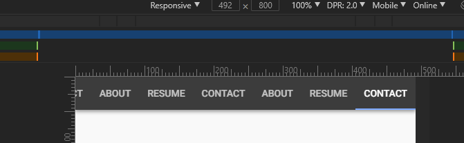 [Bug Report] Tabs with grow option move left when selecting second tab (on smaller screen ...
