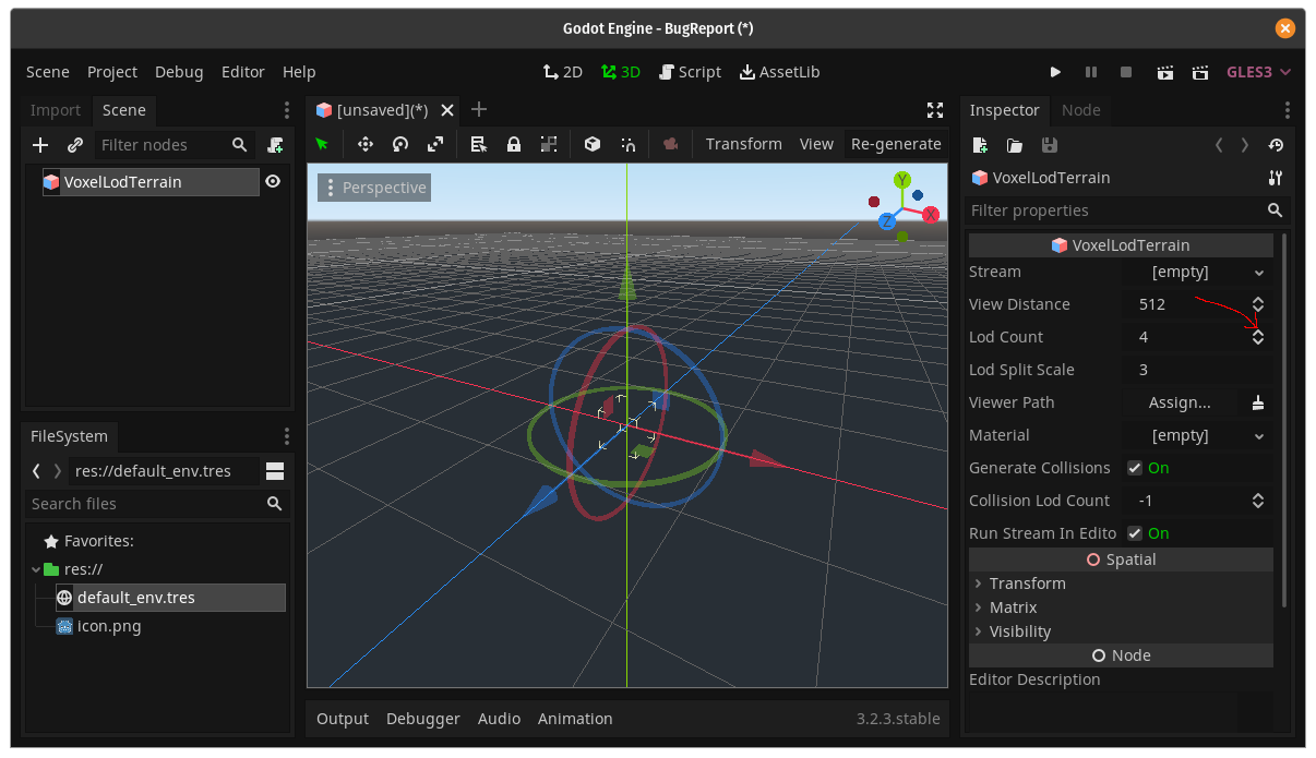 Increasing LOD from Editor crashes the editor. · Issue #203 · Zylann/godot_voxel · GitHub