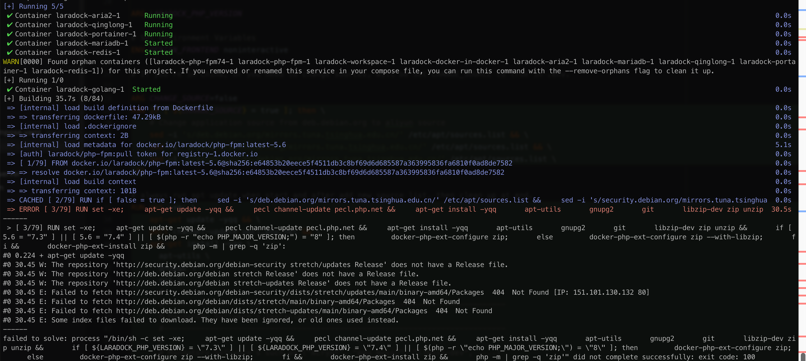Laradockphp Fpmlatest 56 这个镜像现在报错无法构建了。 · Issue 3381 · Laradocklaradock · Github