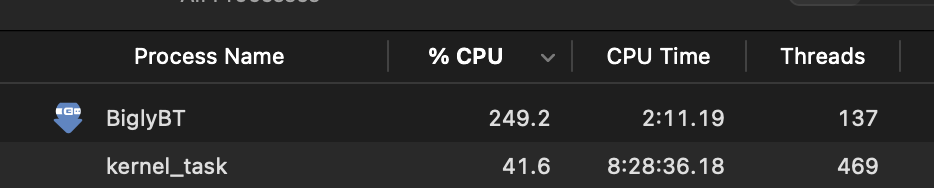 Always-high CPU usage (250%) when VPN enabled - MacOS · Issue #2807 · BiglySoftware/BiglyBT · GitHub