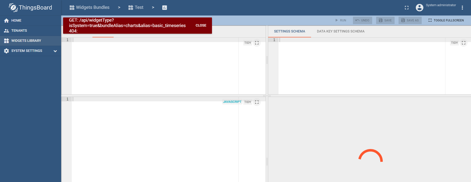 Add A New Widget Type And Throws An Error · Issue 1498 · Thingsboardthingsboard · Github