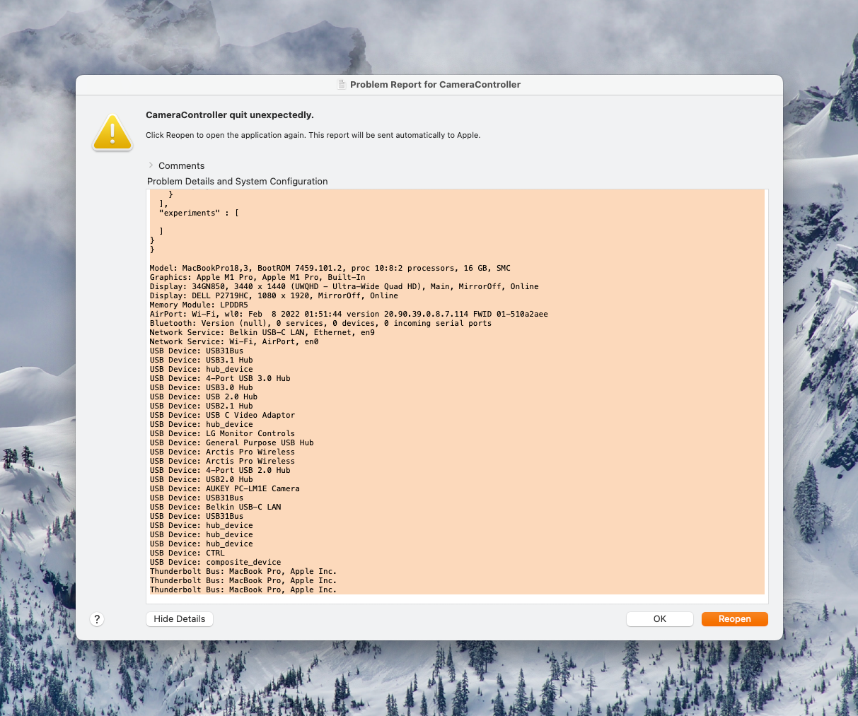 Doesn't open on M1 Pro · Issue #64 · Itaybre/CameraController · GitHub