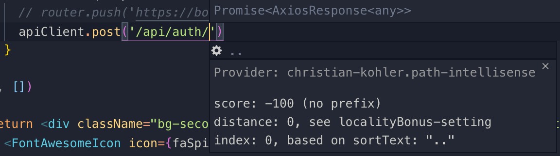 Intellisense not working as expected · Issue #98283 · microsoft/vscode · GitHub