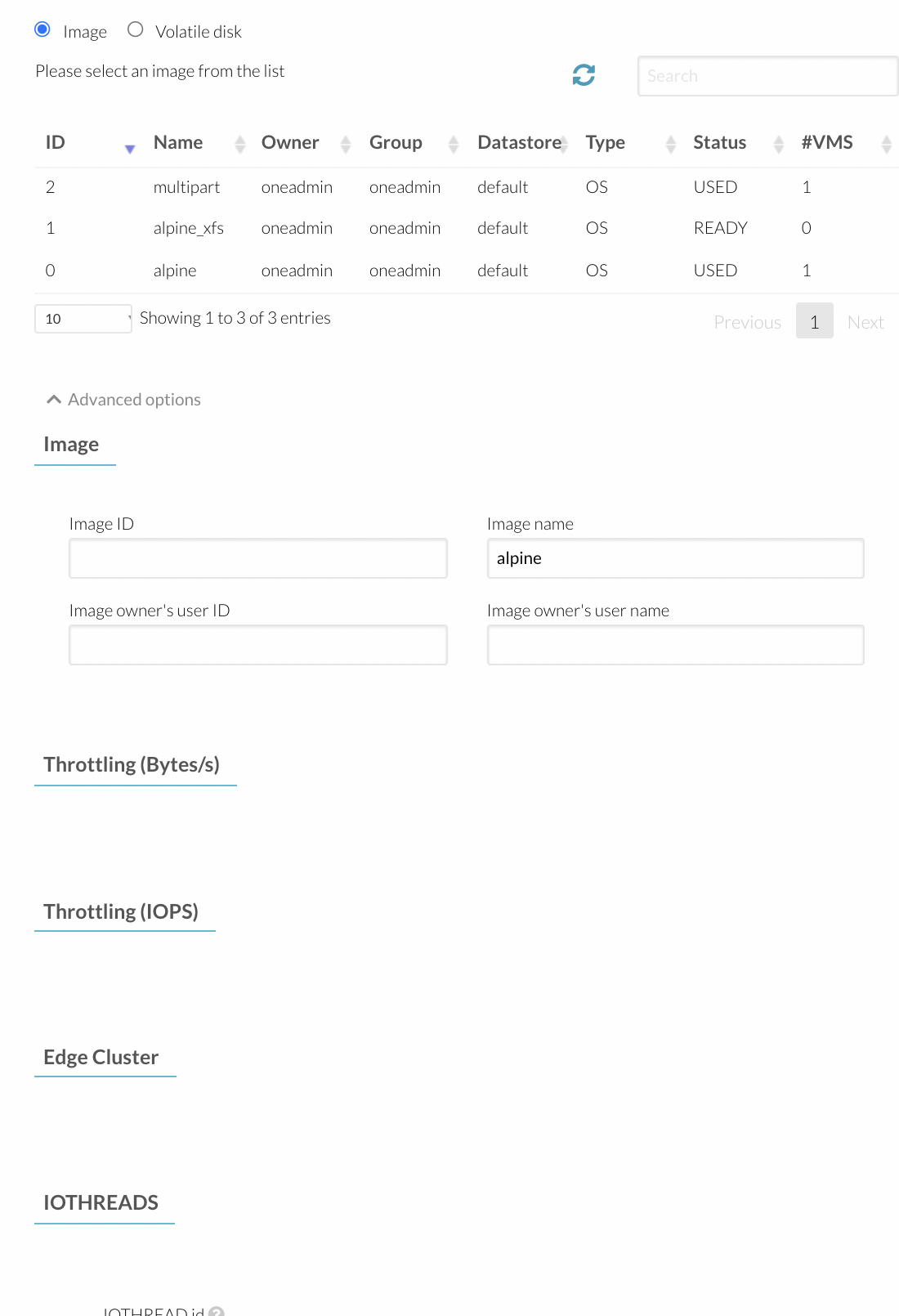 Sunstone truncates supported advanced disk options when HYPERVISOR=LXC ...