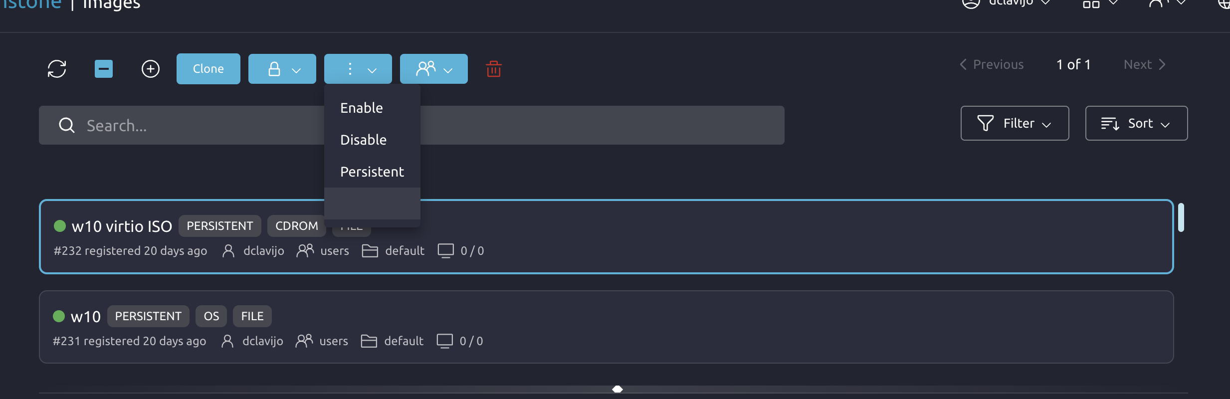 Fireedge: missing Make non persistent text · Issue #6133 · OpenNebula/one · GitHub